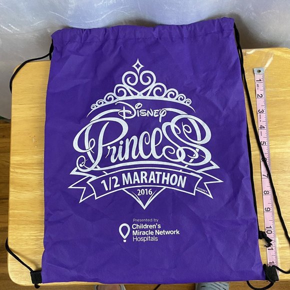 Disney | Bags | Disney Princess Half Marathon 26 Purple Backpack String ...